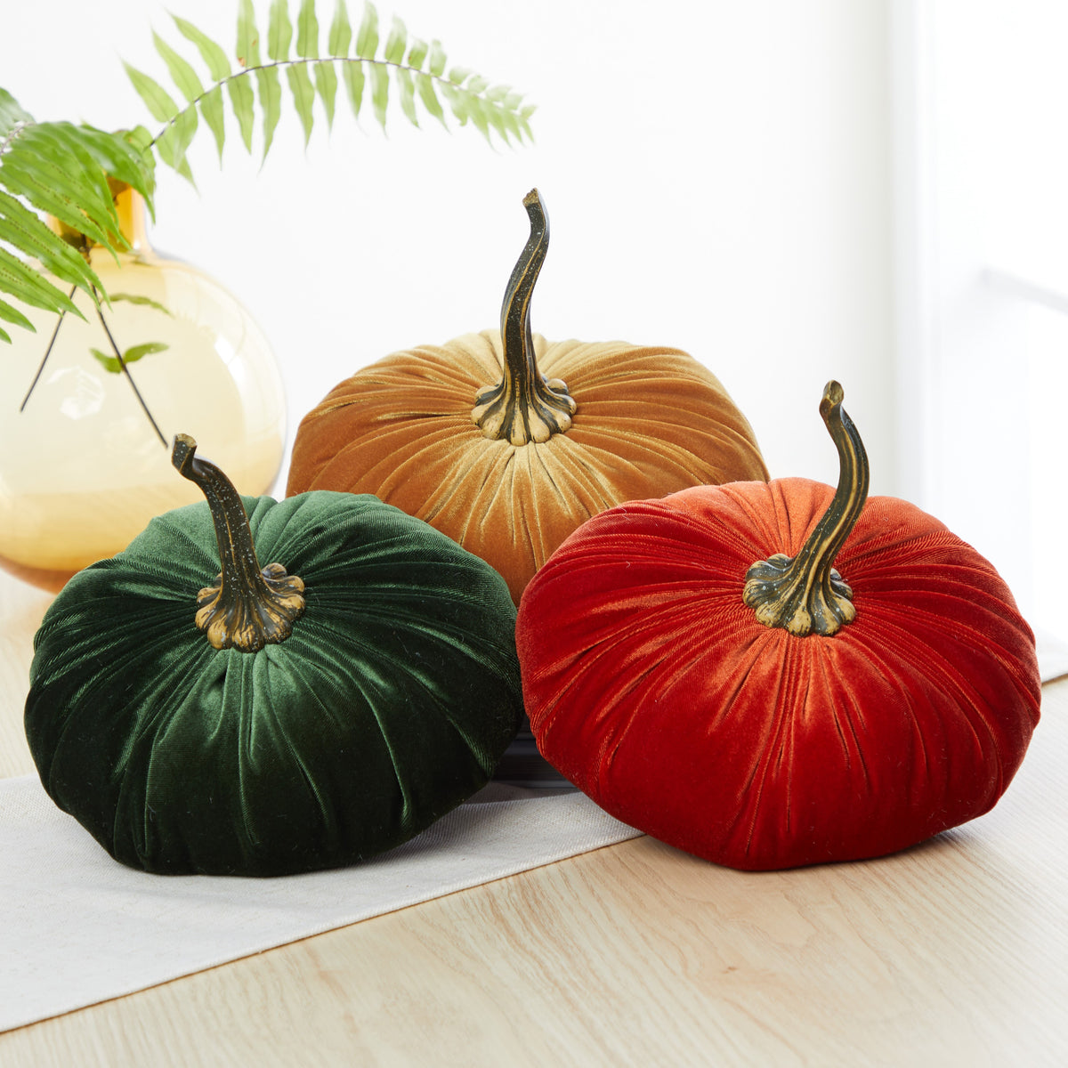 Extra Large Pumpkins Set of 3 - Rust, Gold, Olive– Your Heart's Content