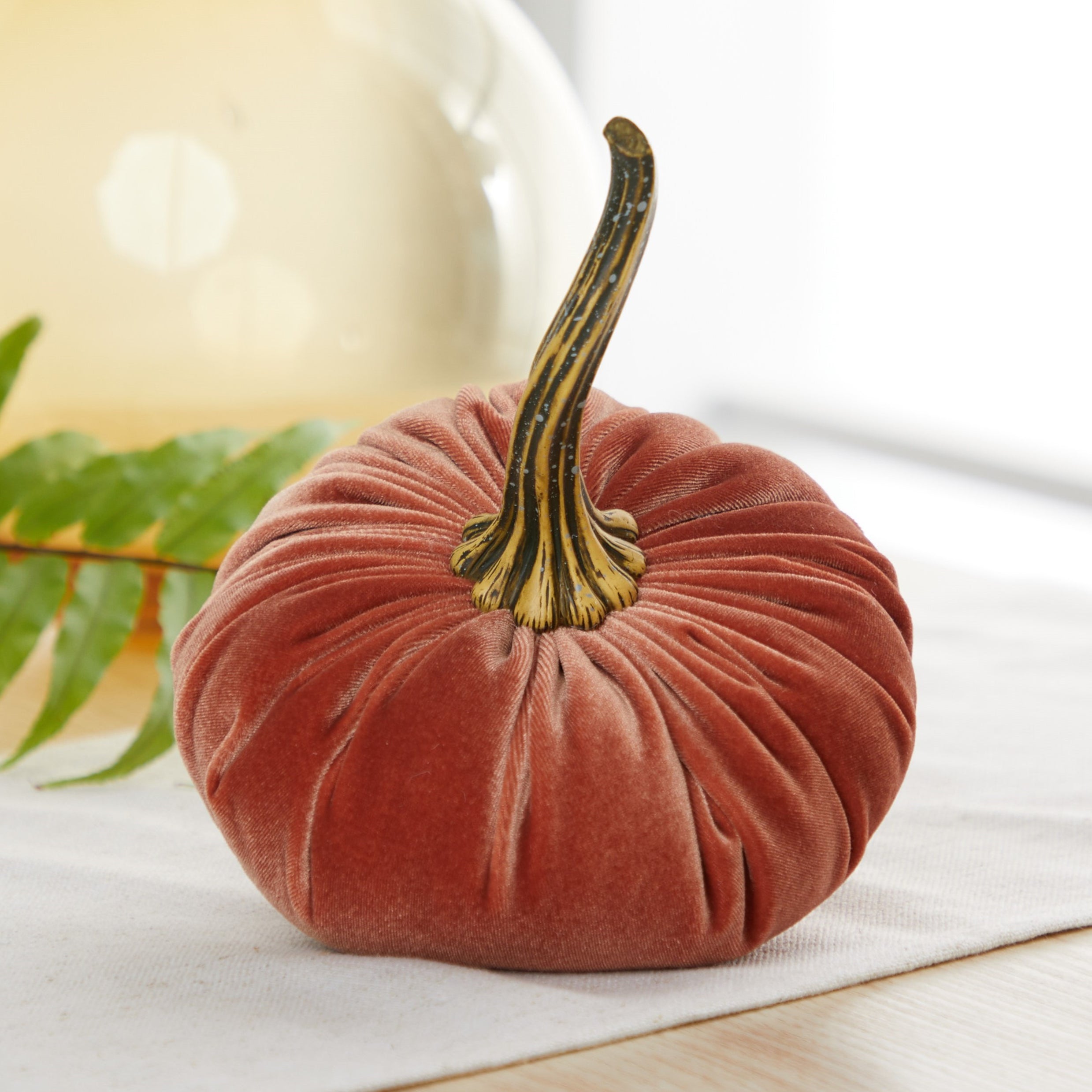 Large Velvet Pumpkin, fall home decor, gift for Mother's day, 39 color ...