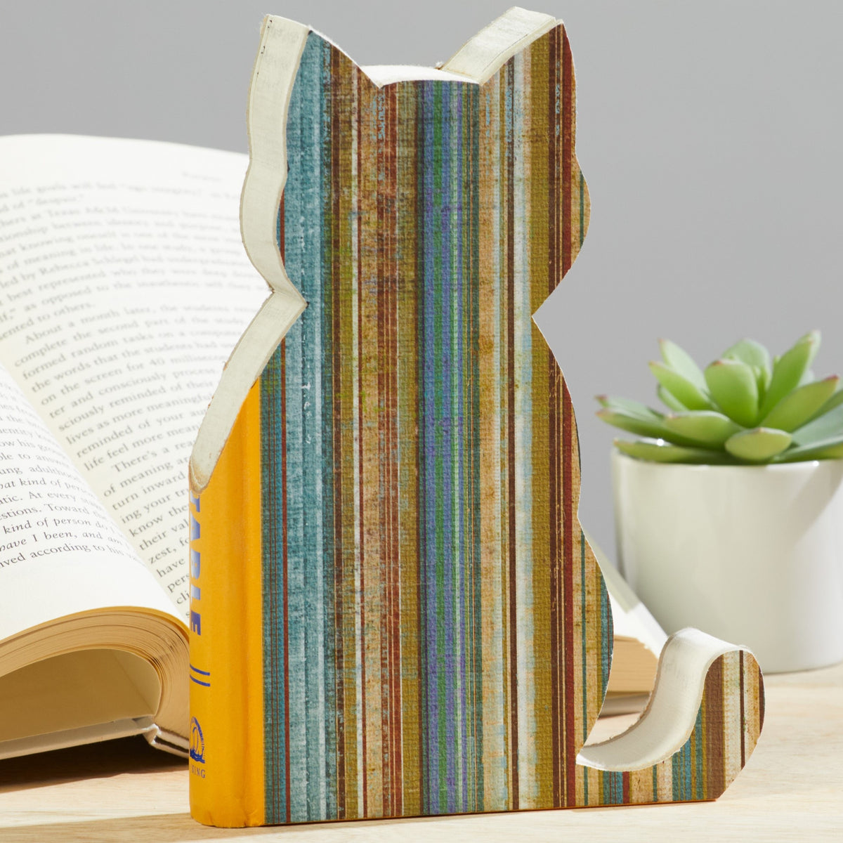 Cat book shelf sitter, cat gifts for cat lovers, repurposed books, cat ...